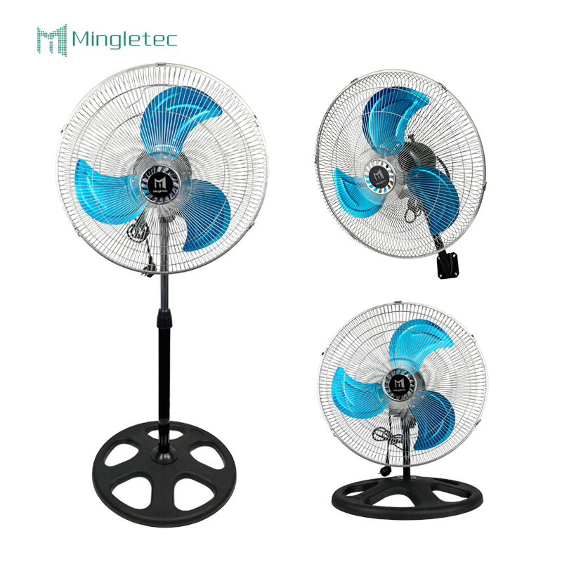 High Velocity Aluminum Blade Oscillating 18 Inch 3 in 1 Pedestal Fan