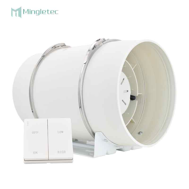 Low Noise 6 Inch Wall Mounted Inline Duct Fan with Speed Controller